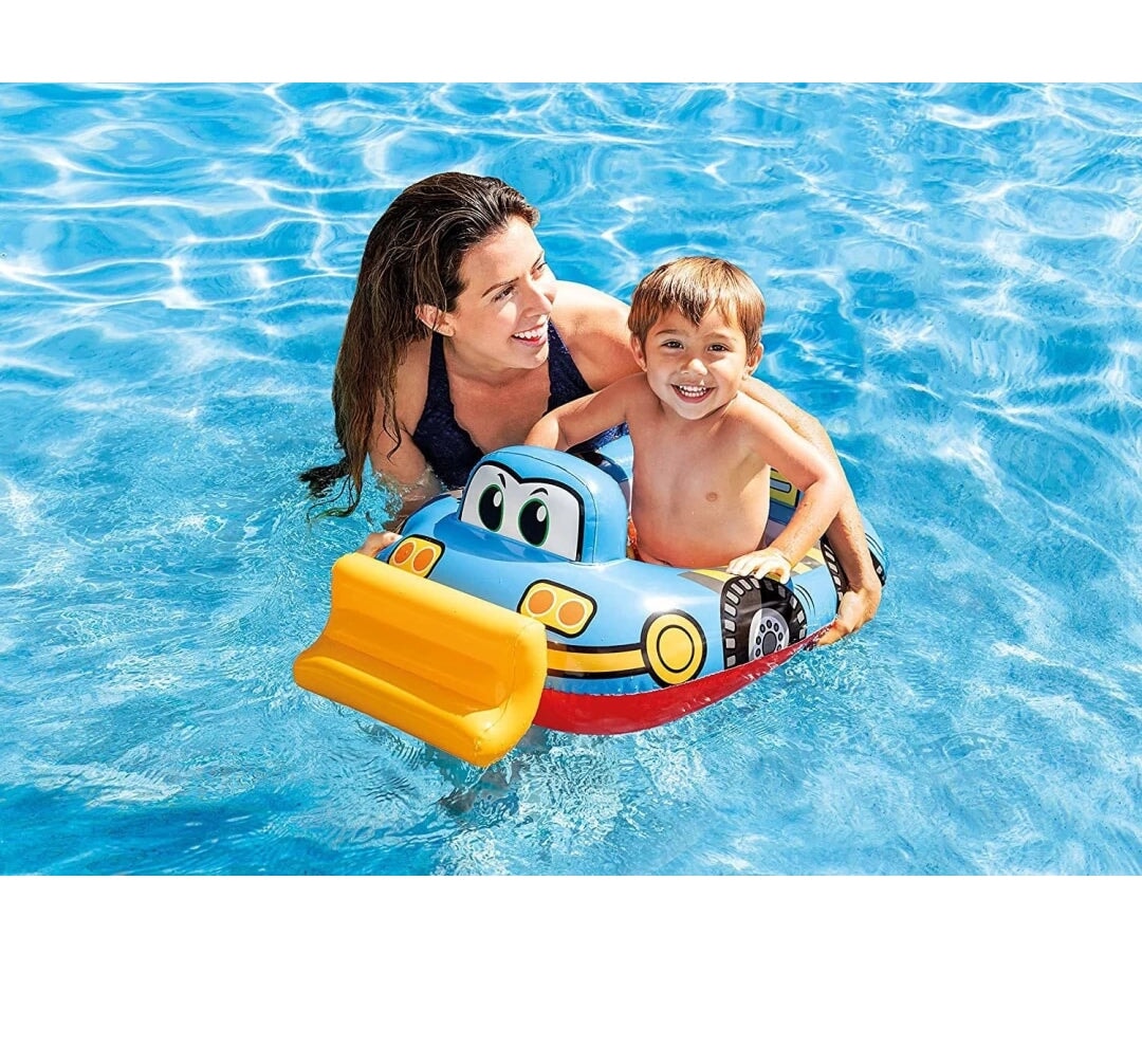 Car Shaped Baby Float: A Joyful Inflatable Swim Companion for 1-2 Year ...
