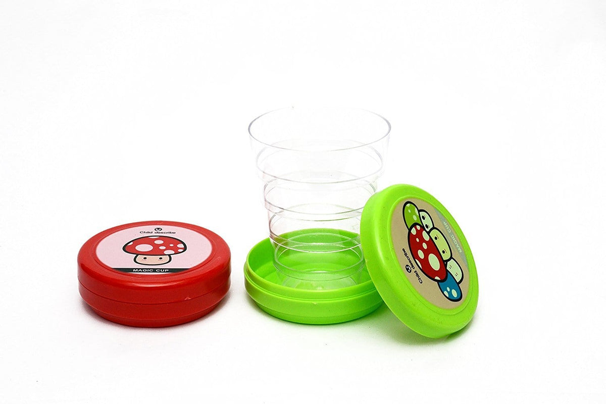Fold-able Magic Cup/ Travel Cup/ Return Gift - Set of 2 – Kidospark