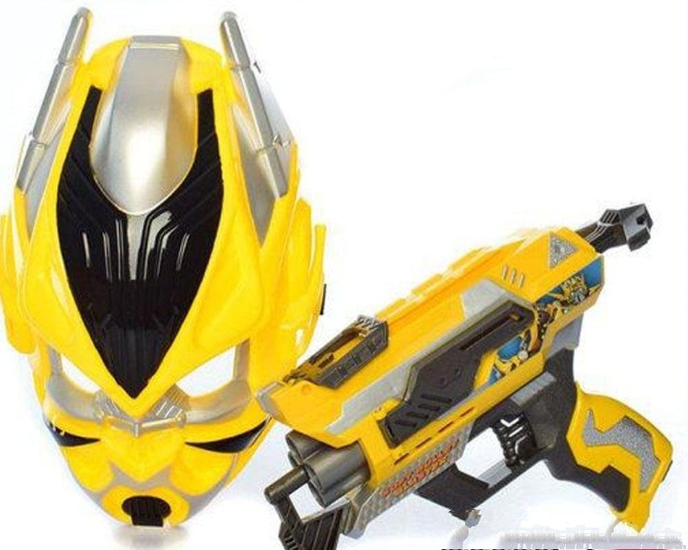 Transformer Bumblebee soft bullet blaster gun with mask – Kidospark